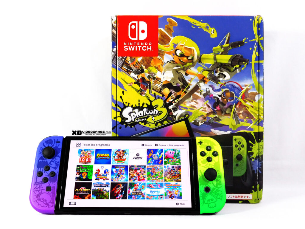 Nintendo Switch Oled Splatoon 3 + Micro SD 256GB – XDvideogames