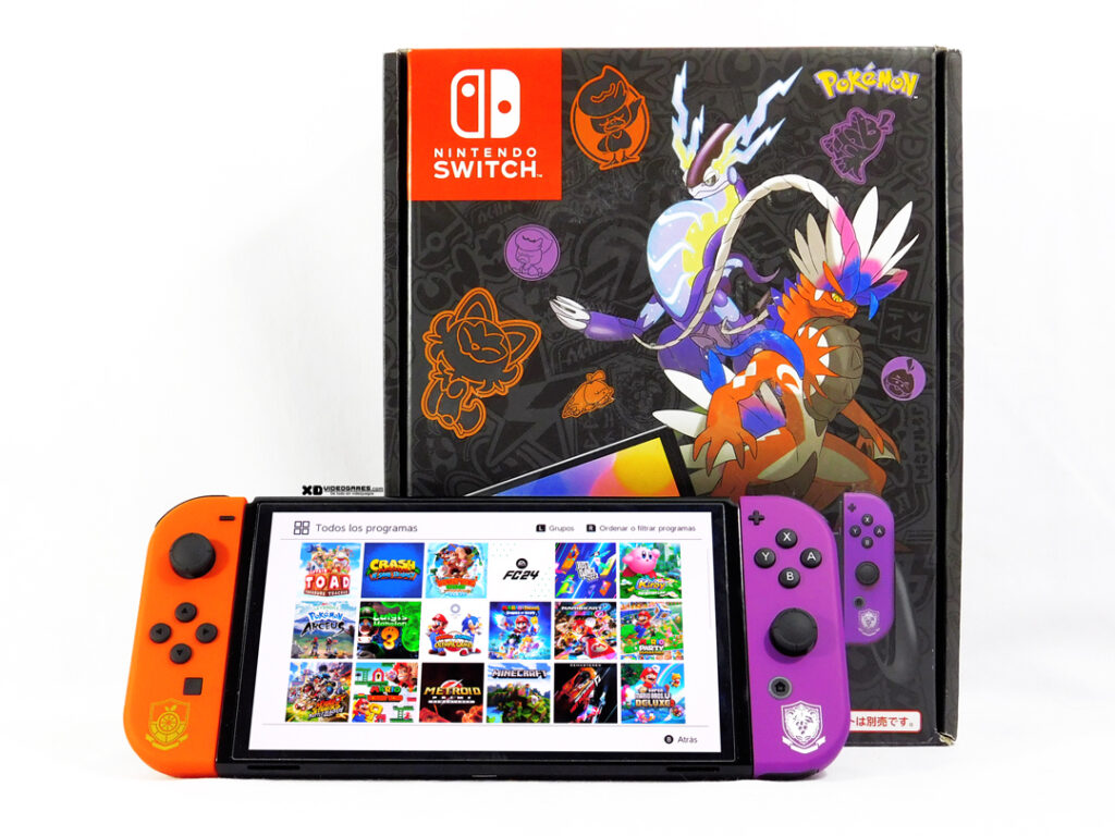 Nintendo Switch Oled Pokémon Scarlet&Violet + Micro SD 512GB – XDvideogames